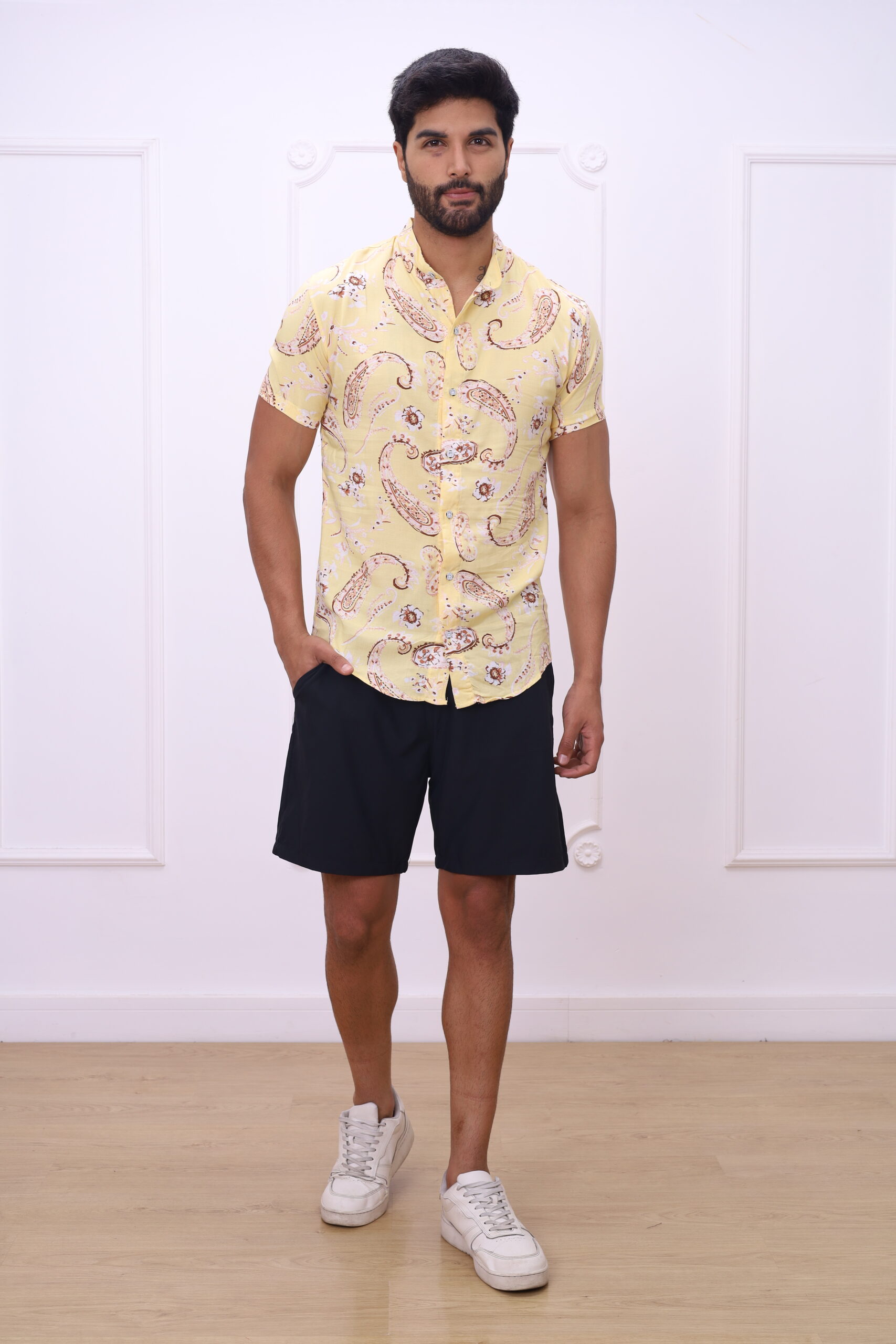 Camisa Chalis Mao Amarillo – Urban Dexmen Perú